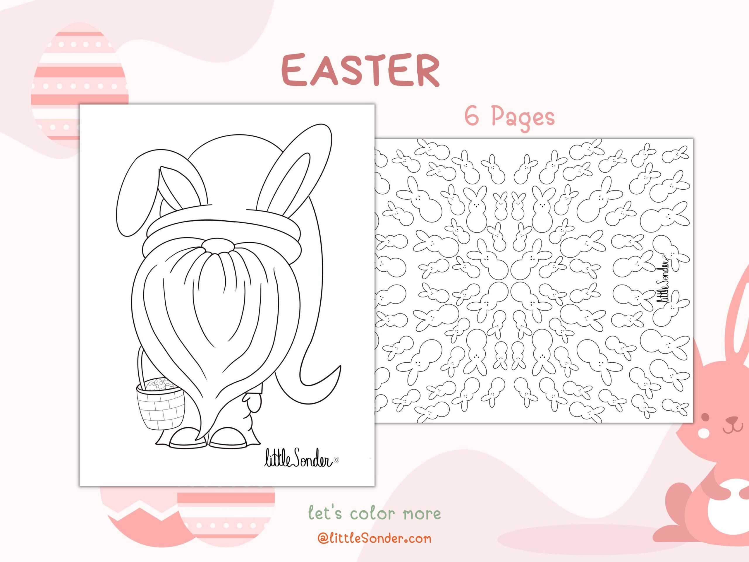 Vibrant Easter Pages: Hop on It & Get 6... - sonderColors