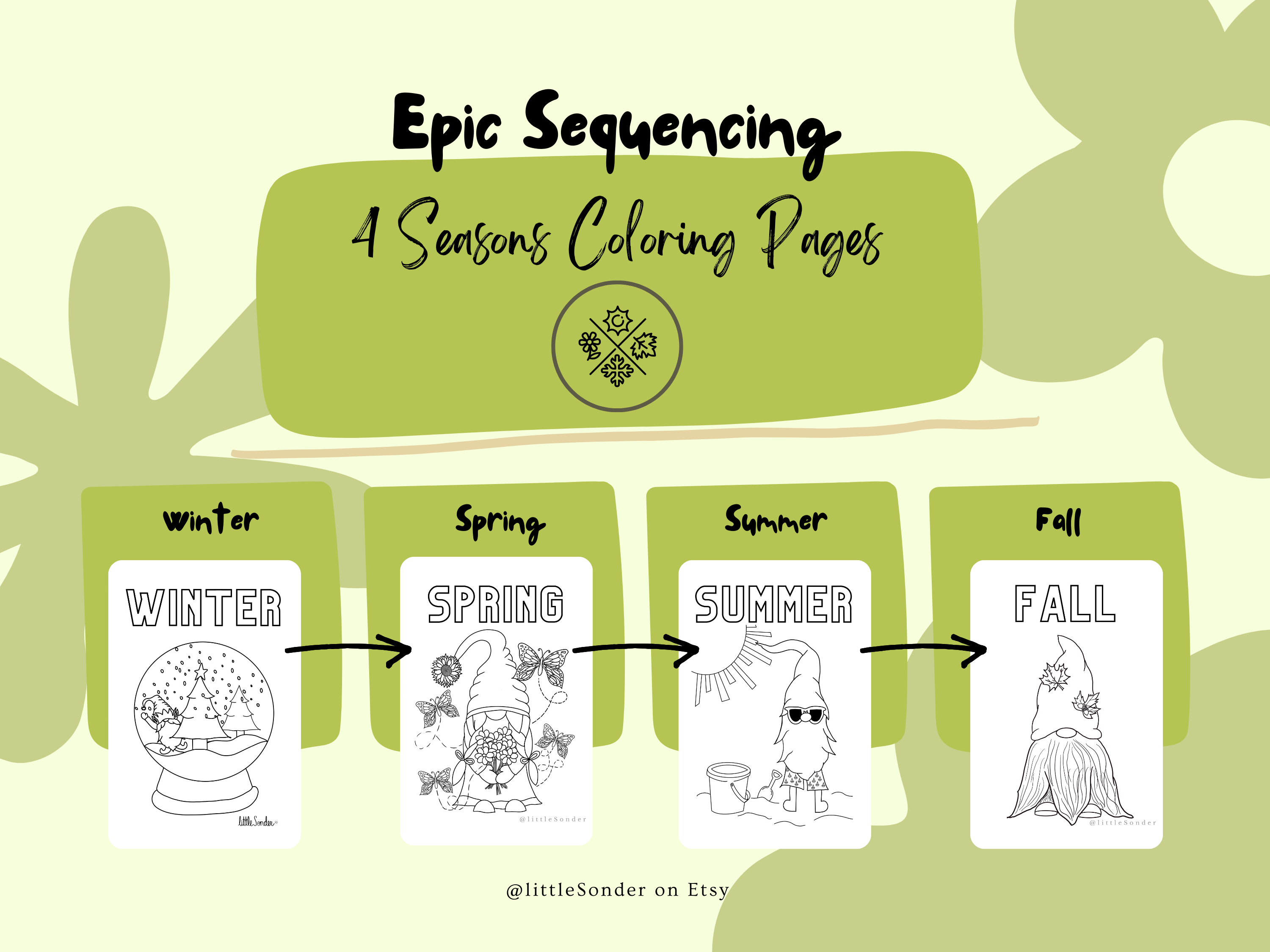 Captivate Me with...Epic Sequencing Coloring Page- sonderColors